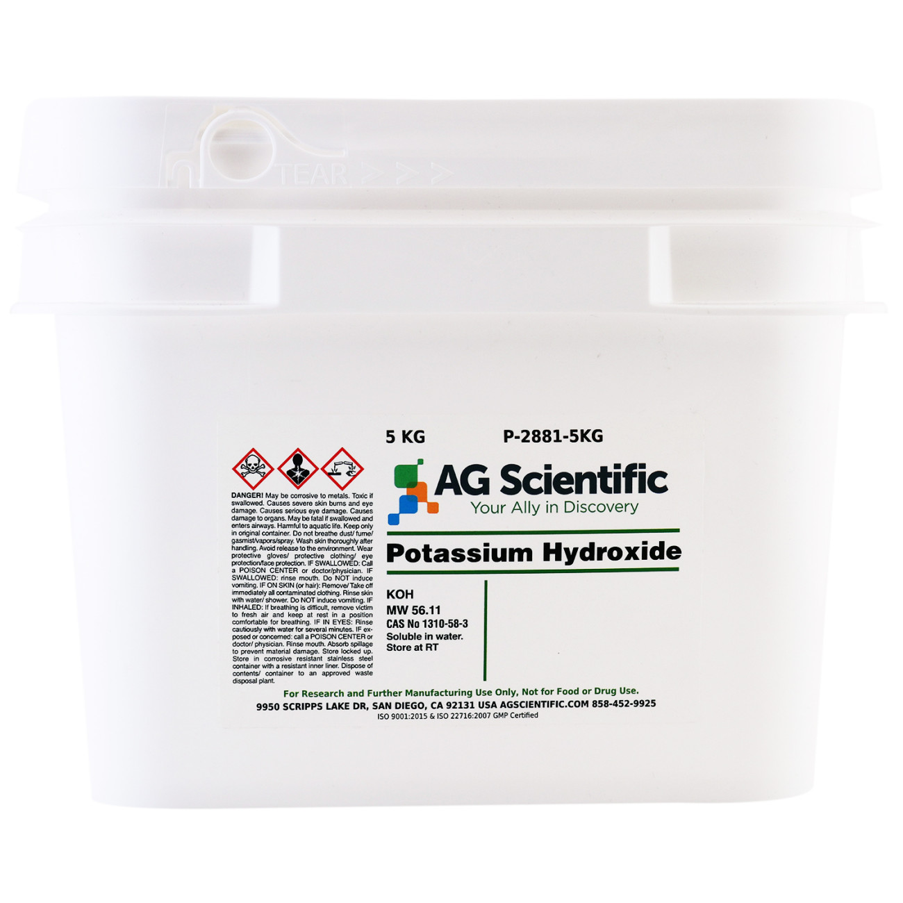 P-2881-5KG - Potassium Hydroxide, 5 KG
