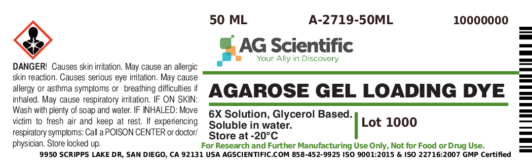 A-2719-50ML - Agarose Gel Loading Dye, 6X Solution, 50 ML