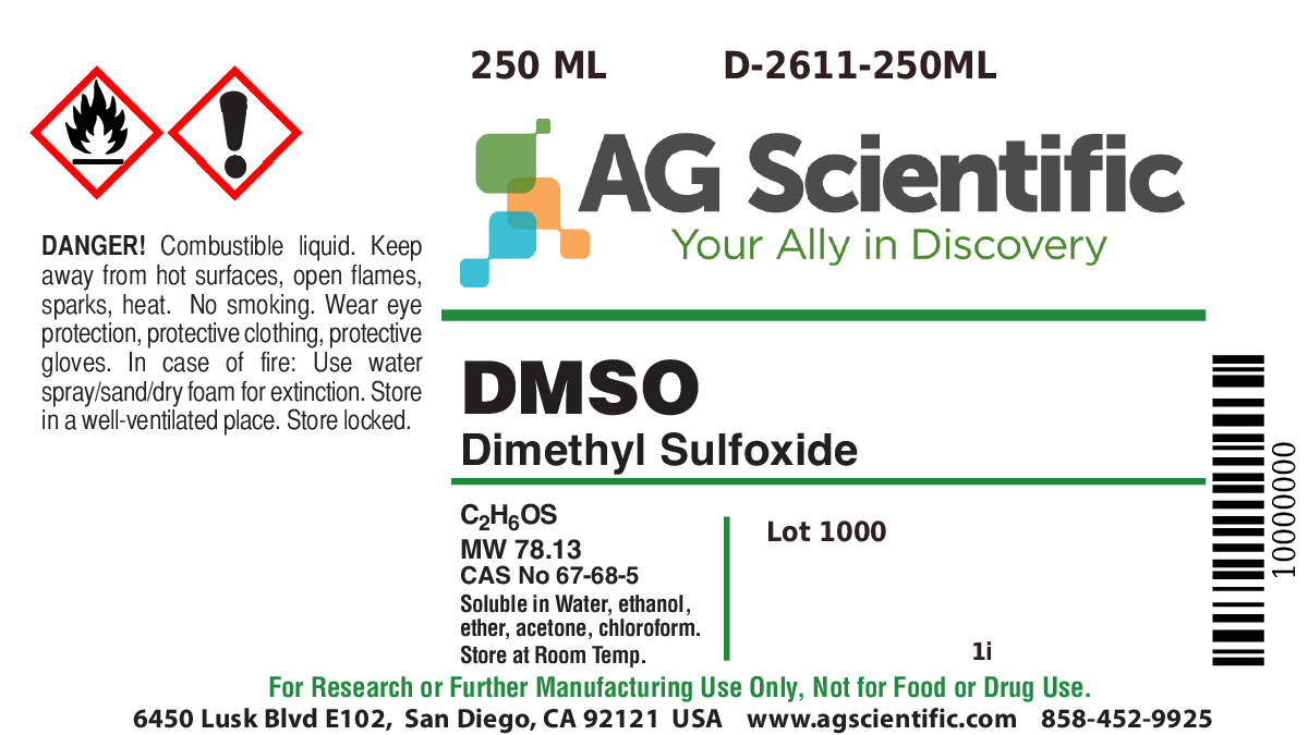 D-2611-250ML - DMSO [Dimethyl Sulfoxide], 250 mL